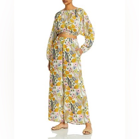 Wayf | Pants & Jumpsuits | Wayf Arabella Top Ventura Palazzo Pants ...